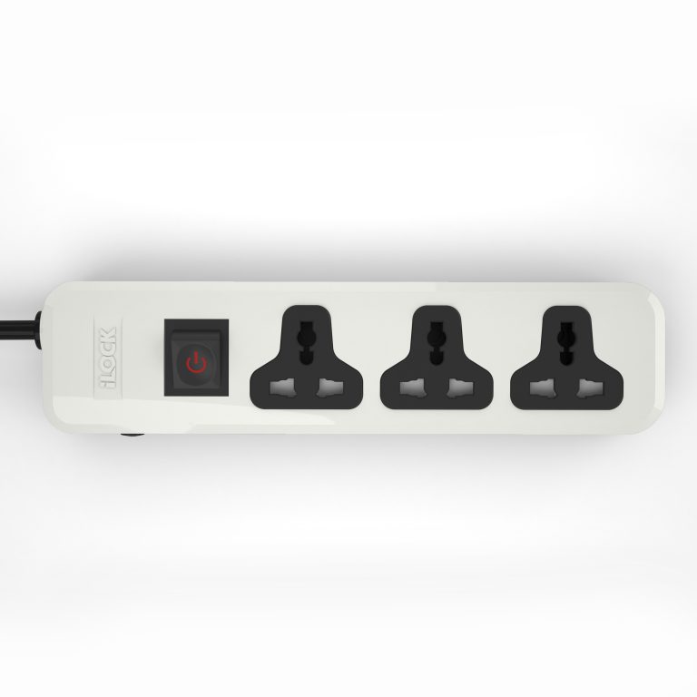 iLOCK power strip 3 universal outlets – (Basic) – iLock