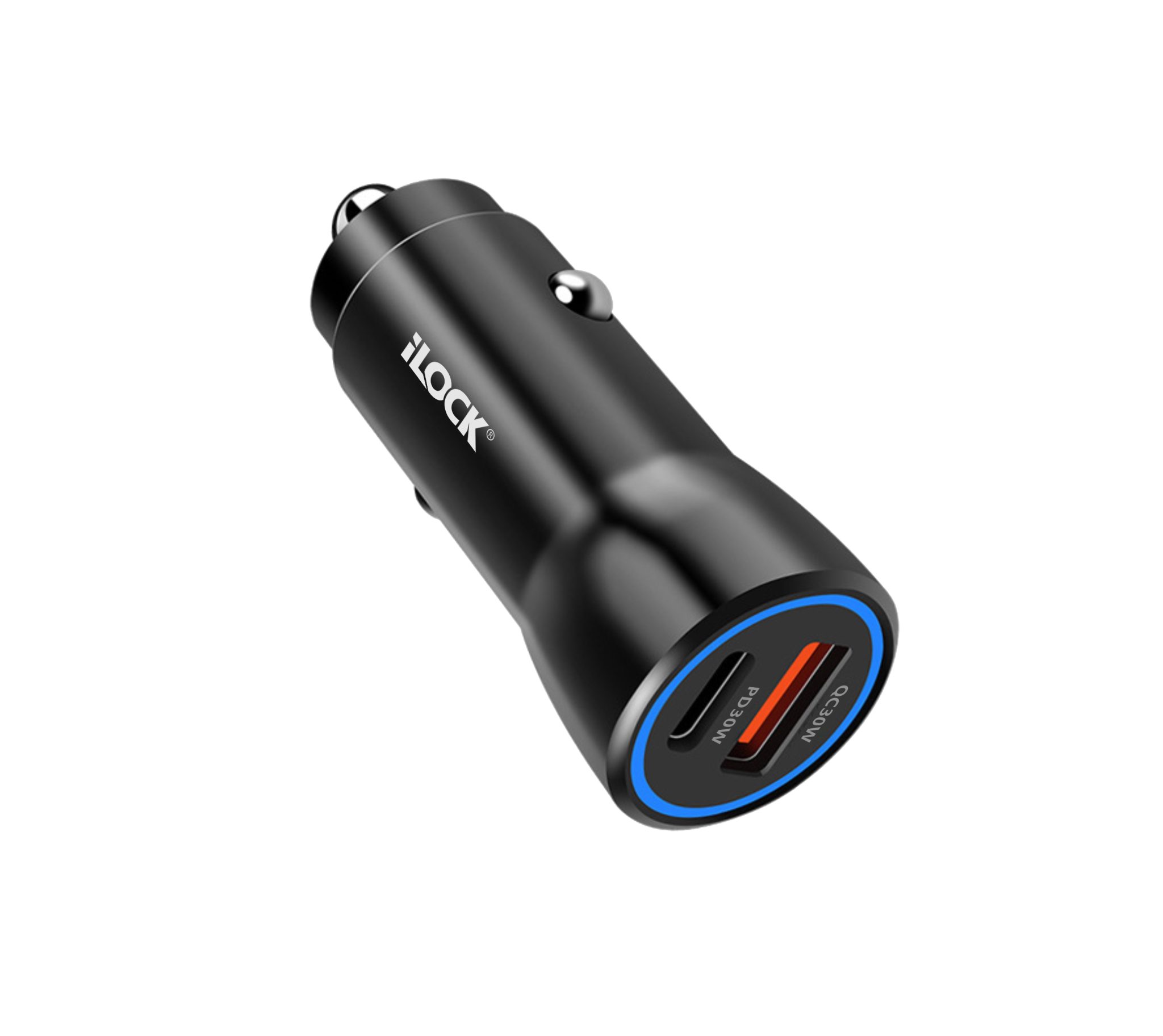 Car Fast Charger 60W Dual Port | USB-C & USB-A | PD 30W + QC 30W | LED ...