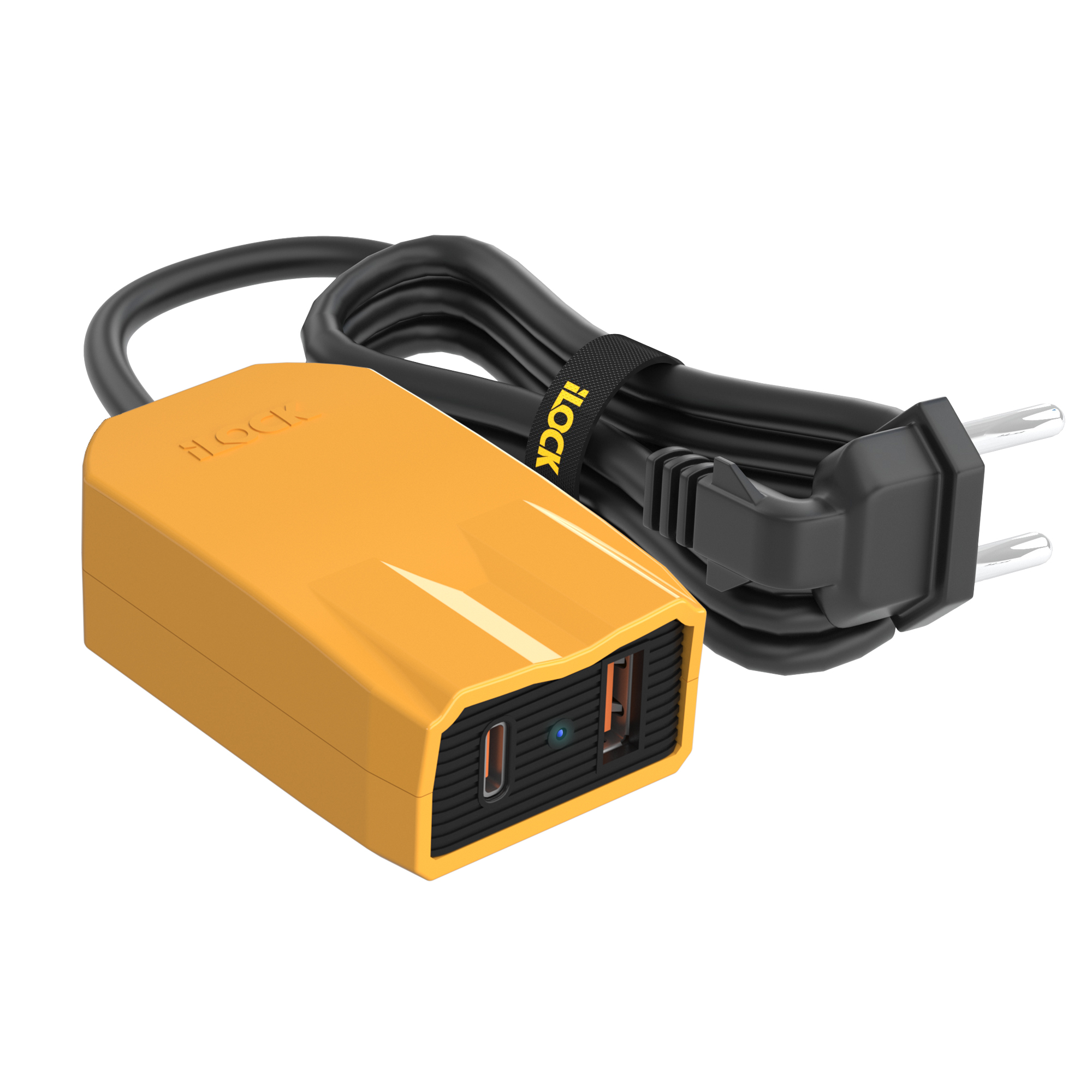 Mini Charger | Dual Port (Type-C & Type-A) | Fast Charging – iLock