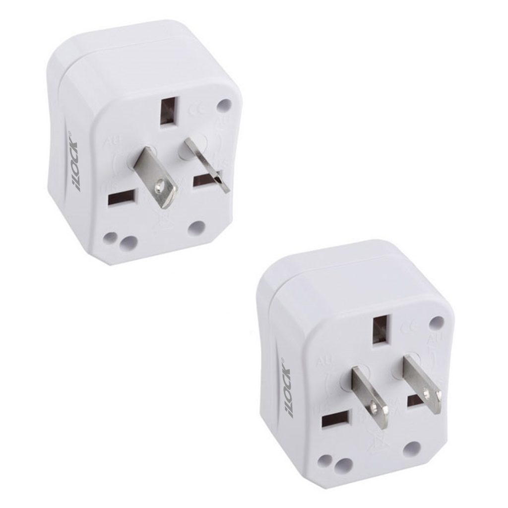Universal Travel Adapter | US to UK/EU/AUS | Compact & Portable – iLock