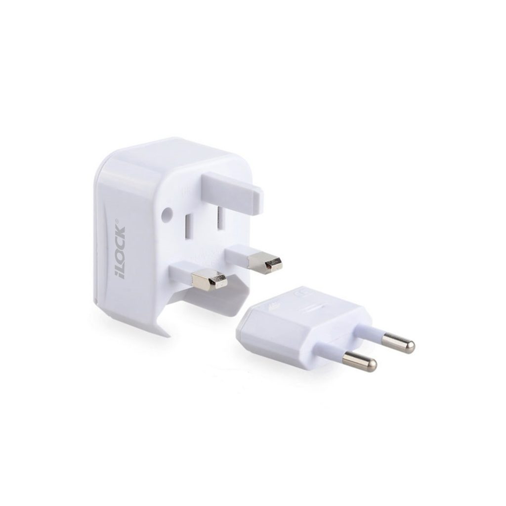 Universal Travel Adapter | US to UK/EU/AUS | Compact & Portable – iLock