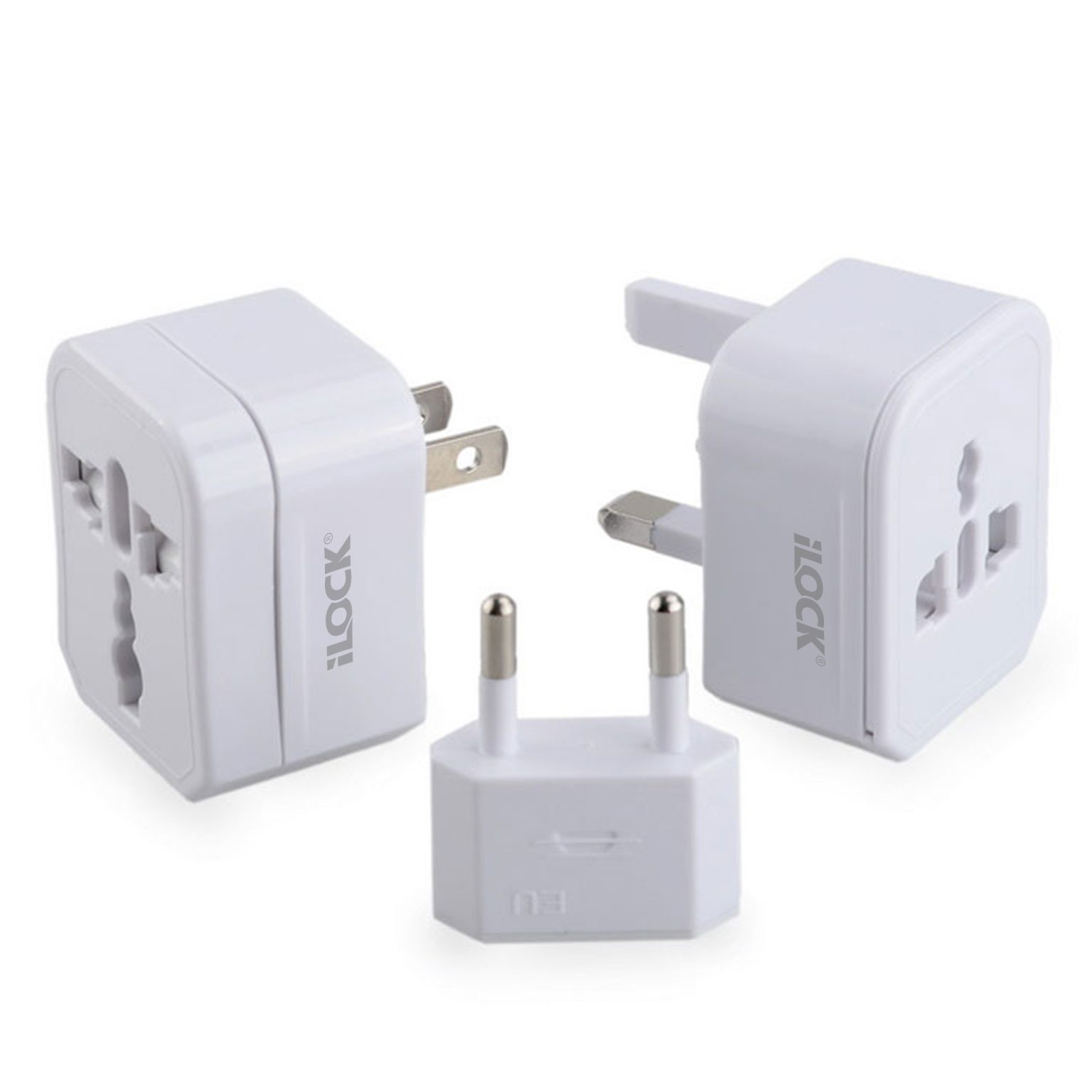 Universal Travel Adapter | US to UK/EU/AUS | Compact & Portable – iLock
